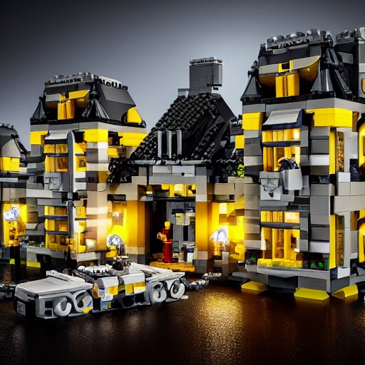 mara - a - lago fbi raid lego set, photorealistic, studio lighti ...