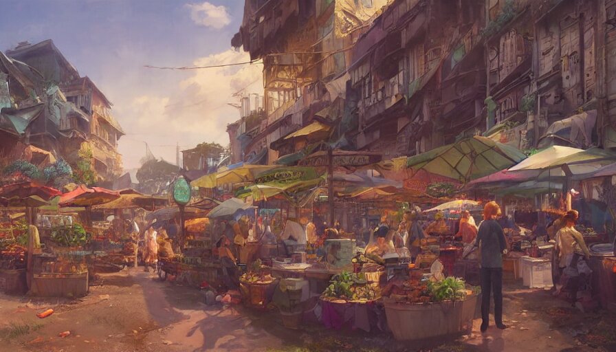 Lexica - Craig mullins and ghibli digital illustration of solarpunk ...