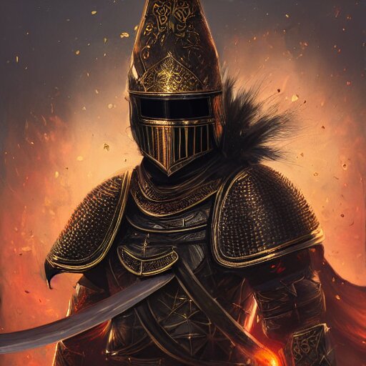 Lexica - Extremely high detail photo of a knight with black harnass ...