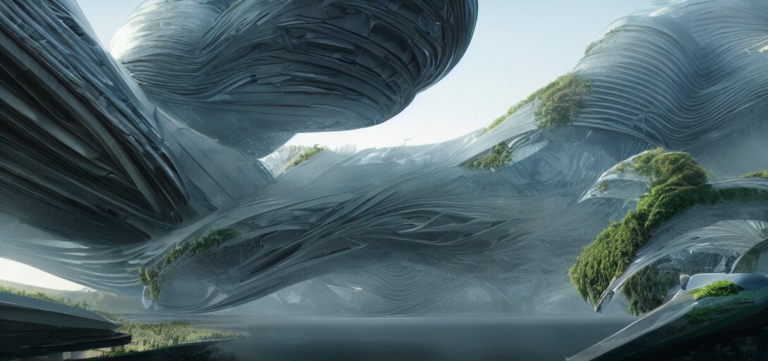 Lexica - Highly detailed futuristic architecture by zaha hadid and ...