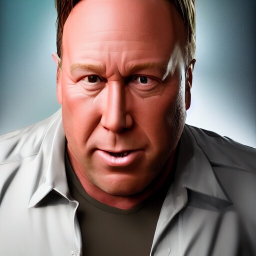Lexica - Hyperrealistic image of info wars alex jones as ( ace ventura ...