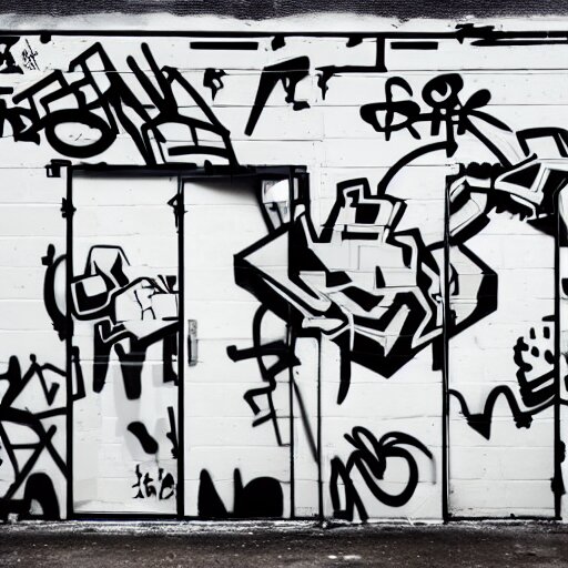 Lexica - Zef box design black and white color scheme, graffiti, cute ...