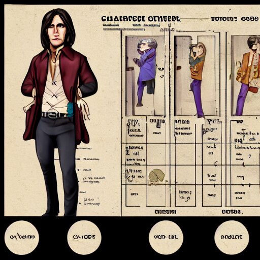 Lexica - Character reference sheet the kinks,