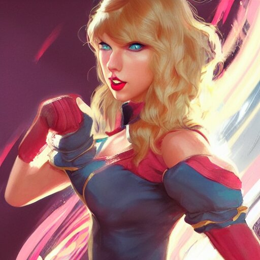 Lexica - Taylor Swift as a Street Fighter character, portrait, highly ...