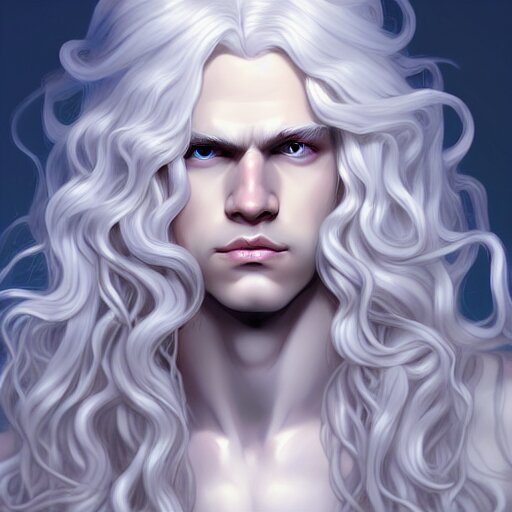 Lexica - Lucius the pale blond androgynous god of the sun, highly ...