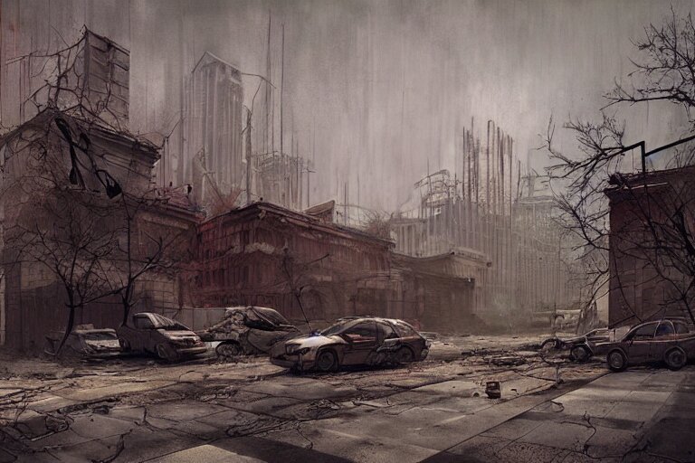 Lexica - Post apocalyptic washington dc, plague, artstation by zhang kechun