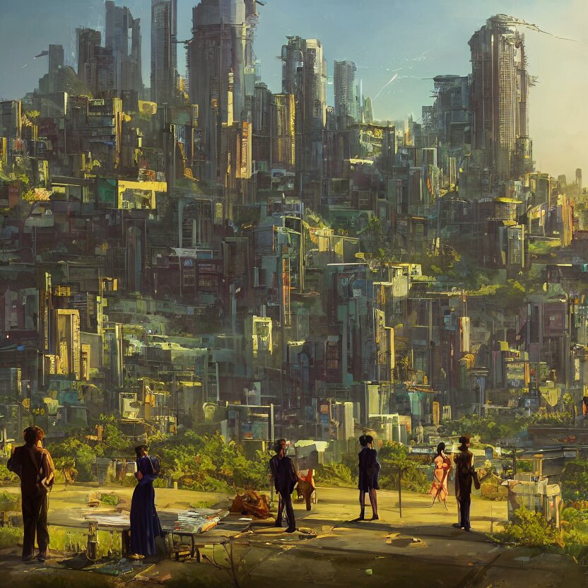 Lexica - A cinematic composition depicting : we're overlooking a ...