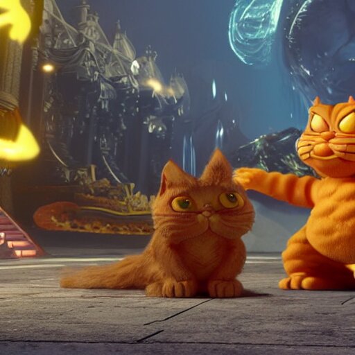 Lexica - Garfield as final fantasy boss, garfield the cat as a boss in ...