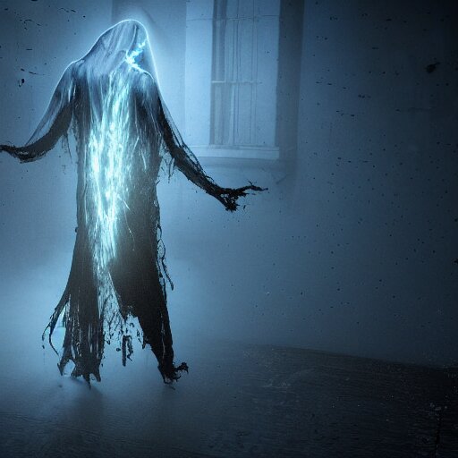 Lexica - A photo of glowing horror ghost demon poltergeist dementor, 8k ...