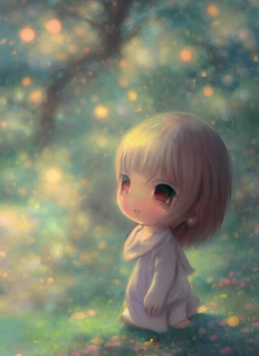 Lexica - Painterly soft brush, shy modest pleasing palette, textured ...