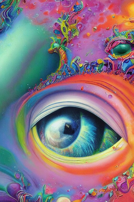 hyperrealistic abstract close-up Renaissance psychedelic!! celes ...