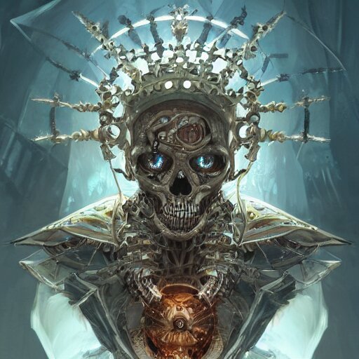 Lexica - Ultra realistic illustration of the cybernetic skeleton king ...