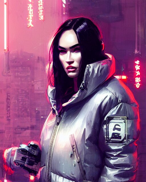 Lexica - Detailed portrait megan fox cyborg operator girl cyberpunk ...