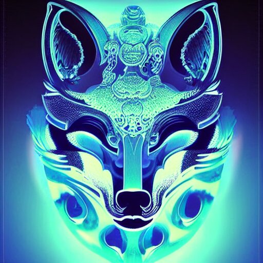 Lexica - Fox portrait biomechanics with ram skull. beautiful ...