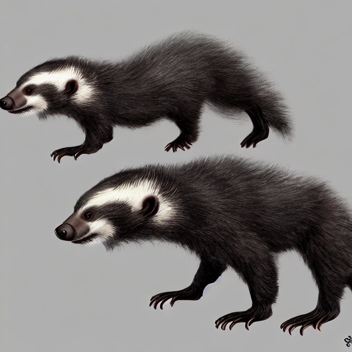 Lexica - Cute honey badger, ultra realistic, concept art, highly detailed