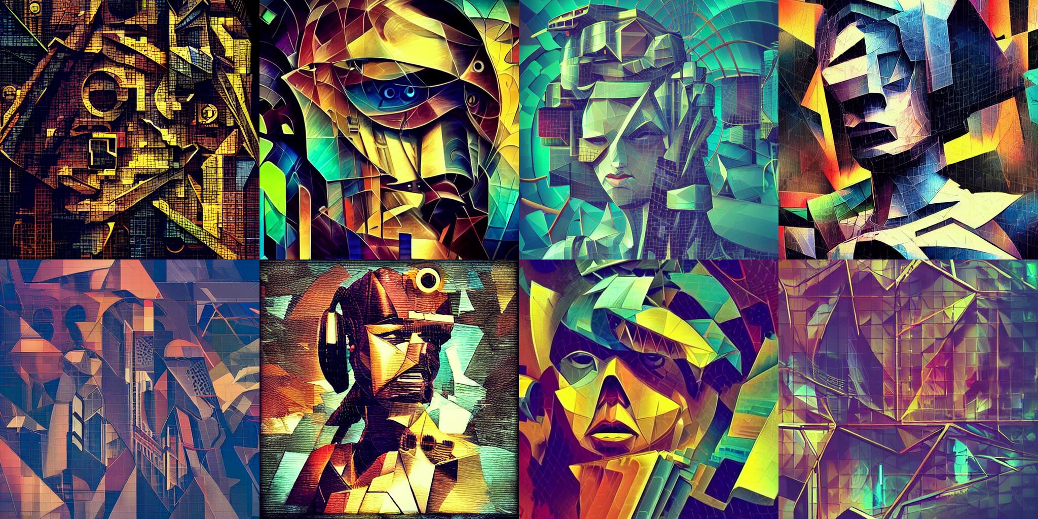 Lexica - Cyberpunk steampunk futuristic low poly abstract impressionist ...