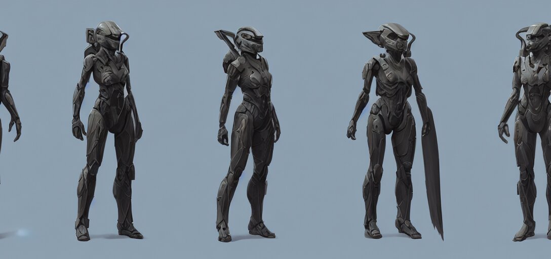 Lexica - Character sheet concept art of female jedi from halo ...