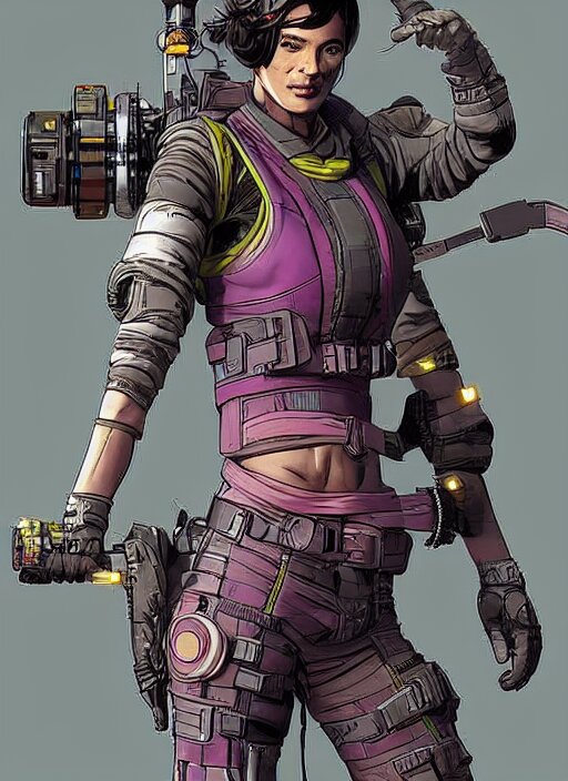 Lexica - Apex legends cyberpunk athletic hired gun. concept art by ...