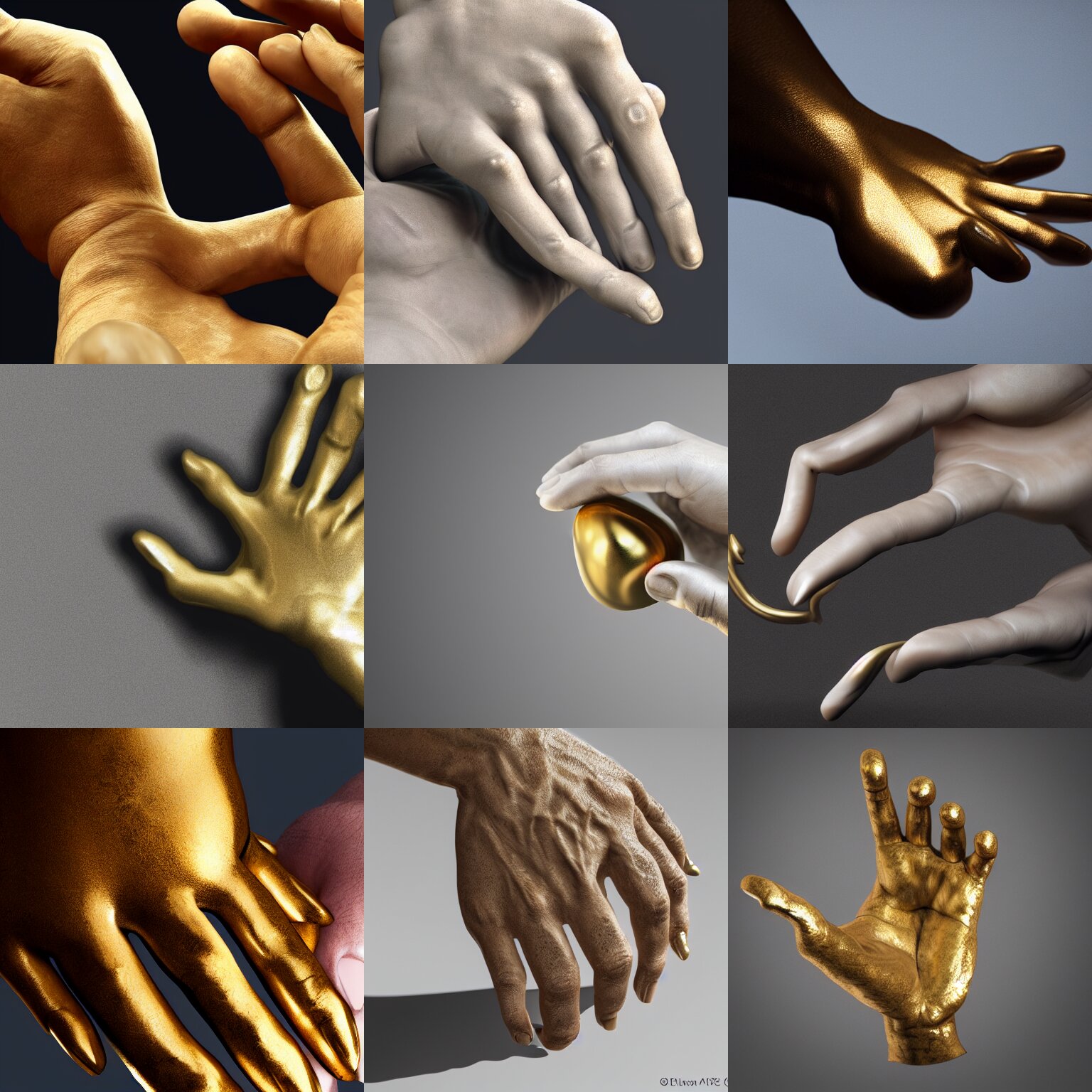 Lexica - Artistic render of a hand, marble, gold, 4 k, 8 k, ultra ...