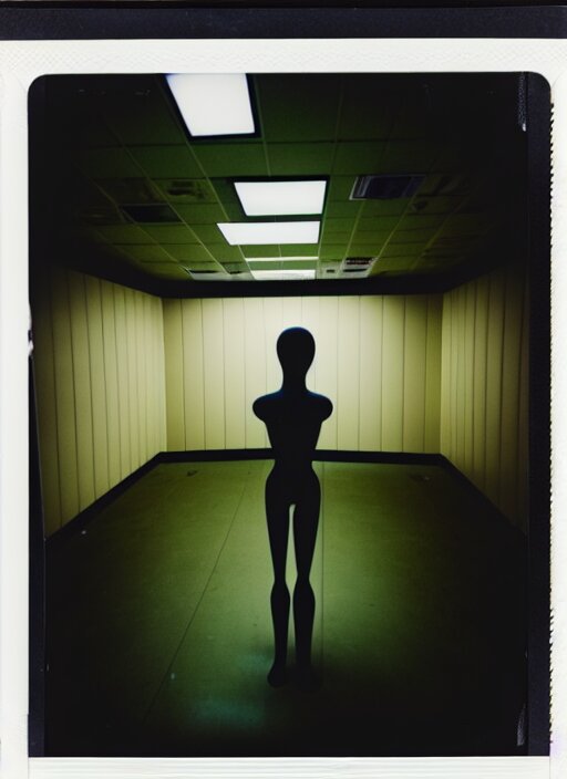 Lexica - Polaroid photograph of the inside of an empty blockbuster ...