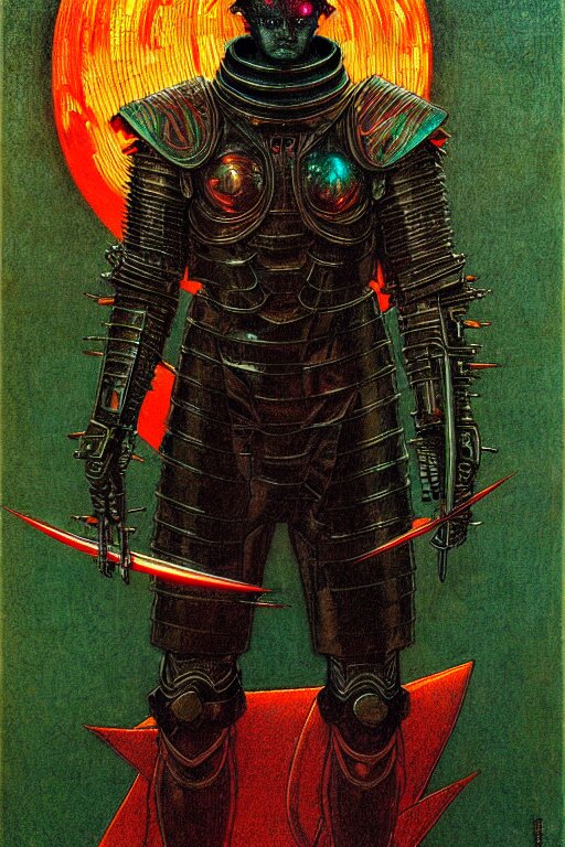 Lexica - Portrait of gothic and futuristic young man, warhammer, cyber ...