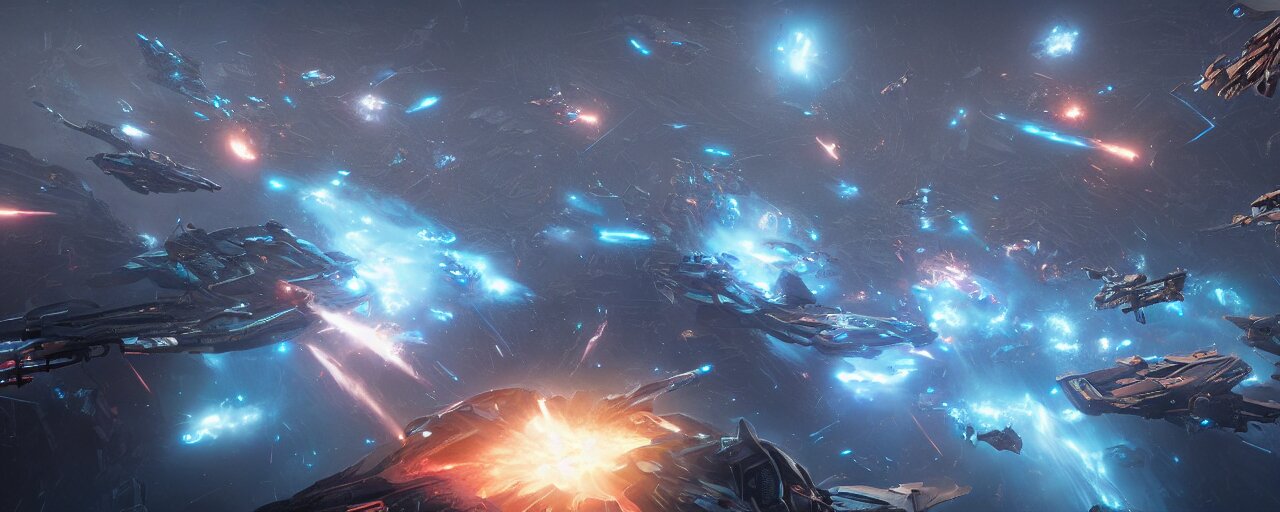 Lexica - The galactic battle near the alpha centauri, 8 k uhd, unreal ...