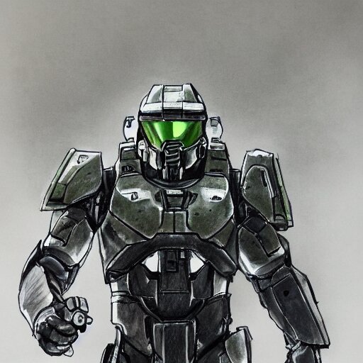 Master Chief Drawing Color