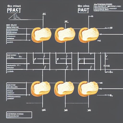 Lexica - A piece of toast is in the style of a circuit diagram, product ...