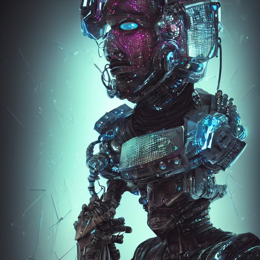 Lexica - Cyber punk, oni mask, 3 d render beeple, compound eye of ...