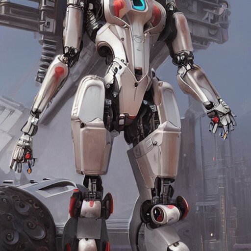 Lexica - A giant female robot, digital art, 8 k resolution, mech ...