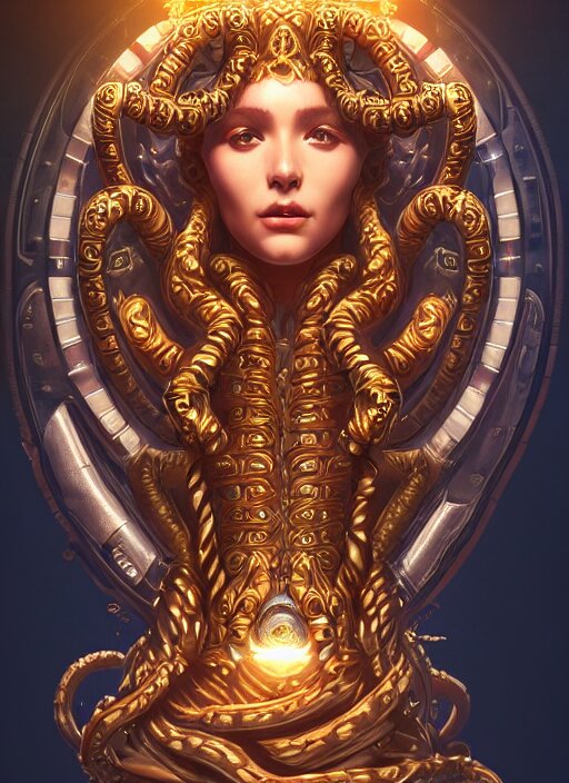Lexica - Ultradetailed ornate sci-fi RPG illustration of a beautiful ...