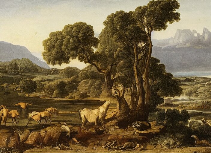 Lexica - Highly detailed landscape of the african velt, animals ...