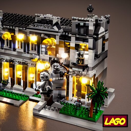 mara - a - lago fbi raid lego set, photorealistic, studio lighti ...