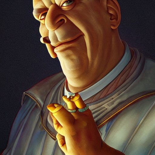 Lexica - Portrait of homer simpson, d & d, fantasy, intricate, elegant ...