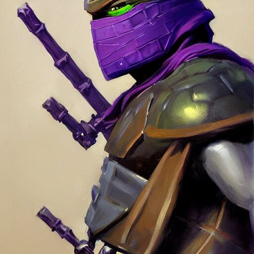 Lexica - Greg manchess portrait painting of armored donatello of tmnt ...