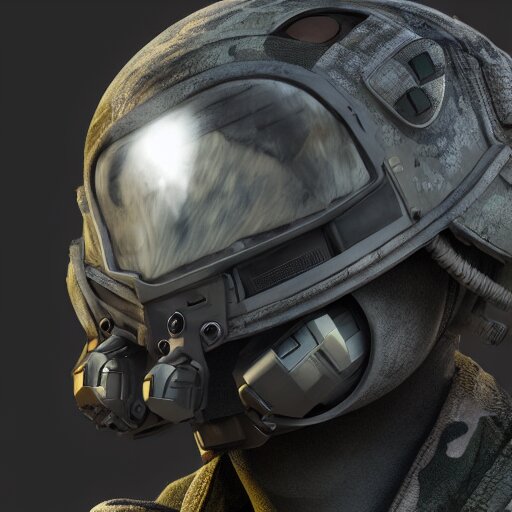 Lexica - Concept art military headgear helmet nano tech mechanical mask ...
