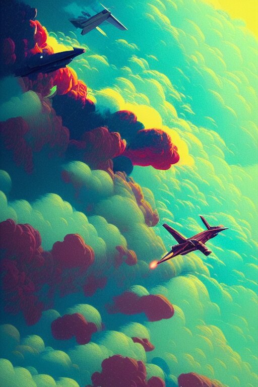 Lexica - Burning fighter jet falling in jupiter's clouds, epic scene ...