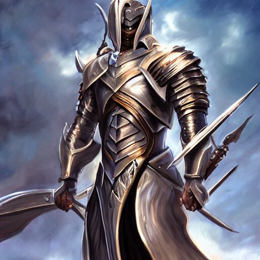 Lexica - Celestial knight, male, broadsword, detailed, art, by artgerm ...