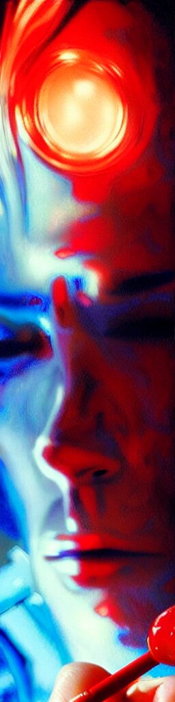 Lexica - The Terminator holding a lollypop, sharp focus, intricate ...