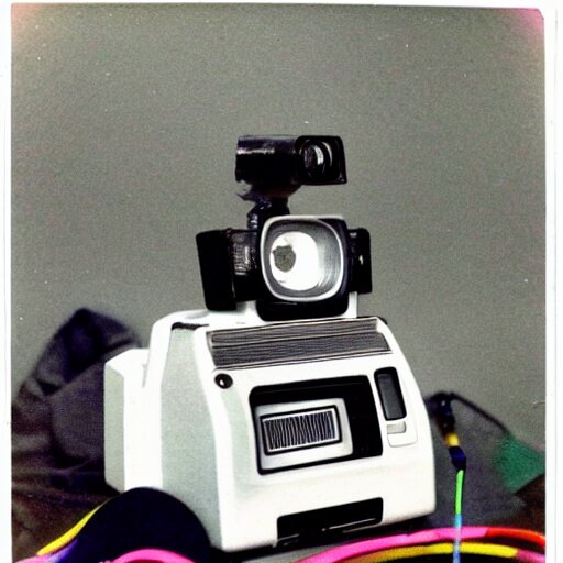 Lexica - Polaroid photo from 1 9 8 0 s of a cyborg grandma