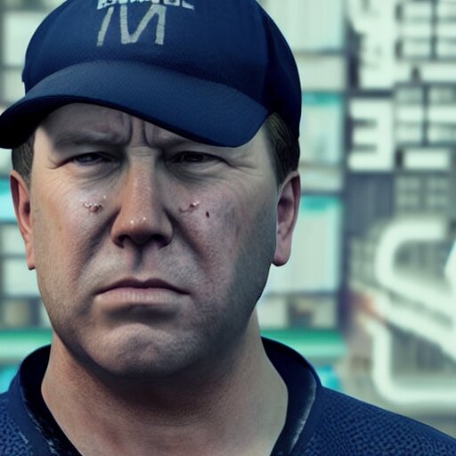 Lexica - Hyperrealistic mixed media image of info wars alex jones ...