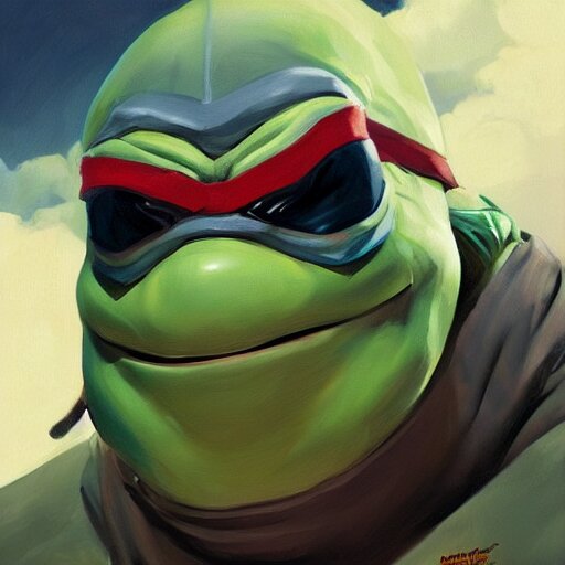 Lexica - Greg manchess portrait painting of a teenage mutant ninja ...