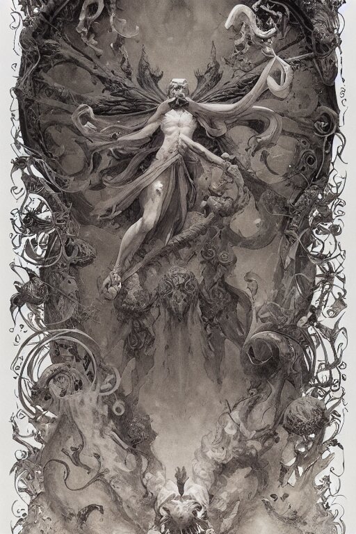 Lexica - A full - body turtle, wisdom, good and evil, scrollwork ...