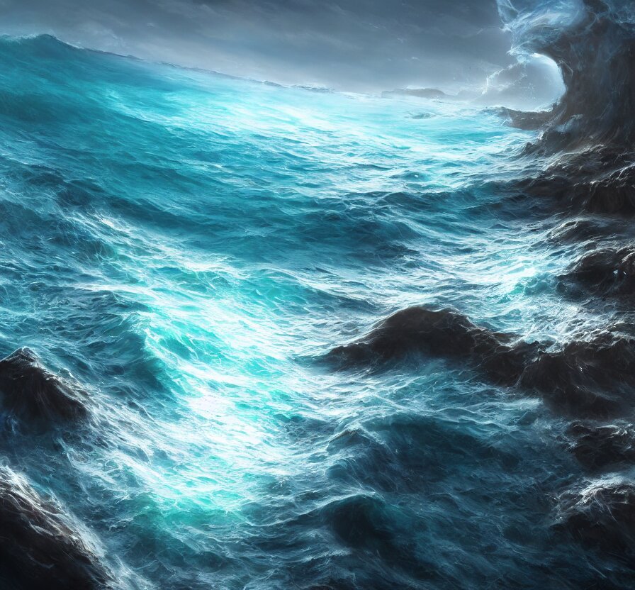Lexica - Apnoe, ocean, abstract, oil painting, unreal engine 5 ...