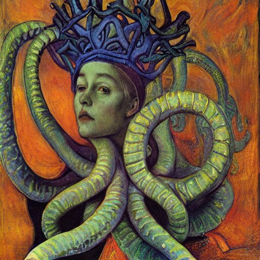 Lexica - The tentacle crown,by Annie Swynnerton and Diego Rivera ...