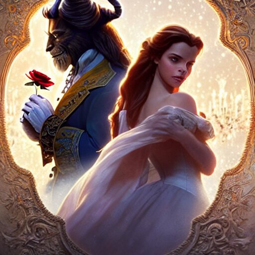 Lexica - Belle beauty and the beast ; ultra realistic, concept art ...