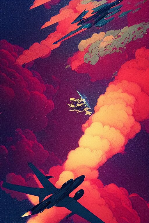 Lexica - Burning fighter jet falling in jupiter's clouds, epic scene ...