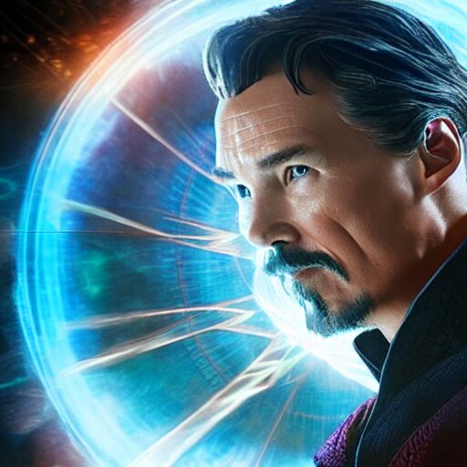 Lexica - Dr. strange casting a shield spell in the metaverse, hyper ...