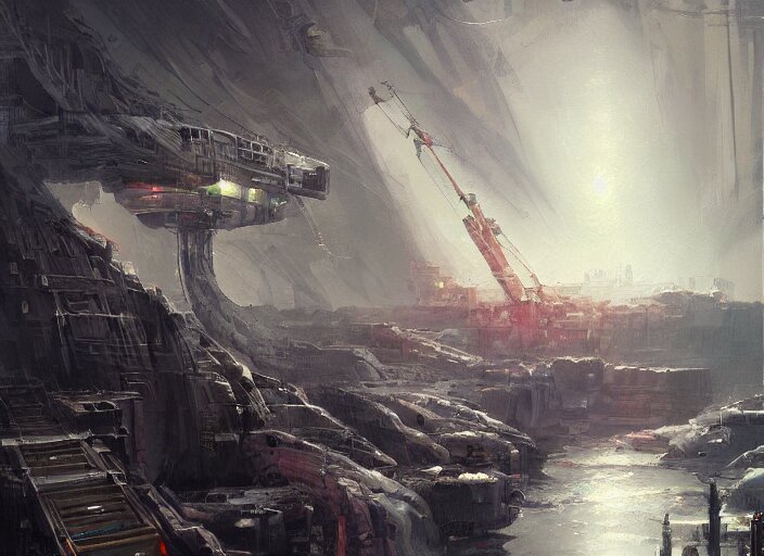 Lexica - Science fiction industrial hard science concept art, concept ...