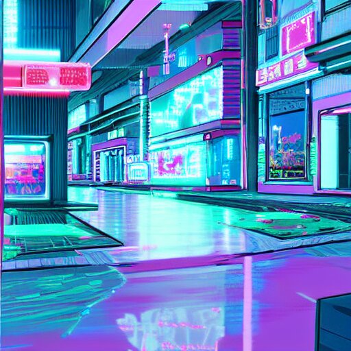 Lexica - Vaporwave cyberpunk photorealistic pokemon pallet town